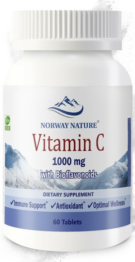 Отдельные витамины Norway Nature Vitamin C 1000 mg with Bioflavonoids (60 таблеток)