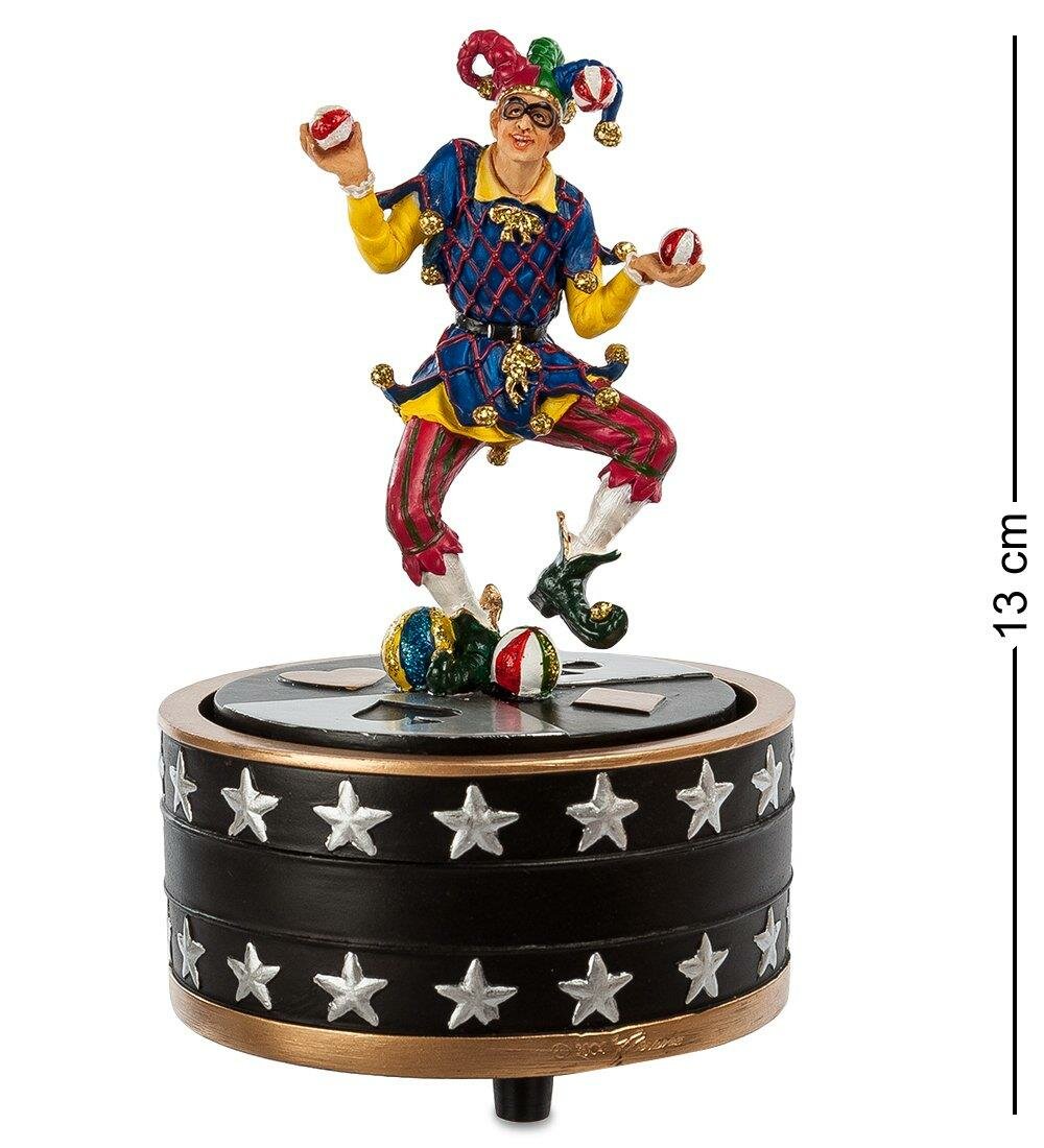 Статуэтка настольная музыкальная Шут A2049460 Veronese, Полистоун