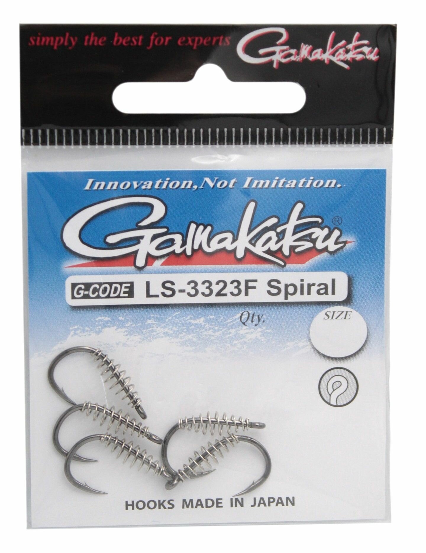Крючок рыболовный Gamakatsu LS-3323F SPIRAL №04 ( упк. по 5шт.)