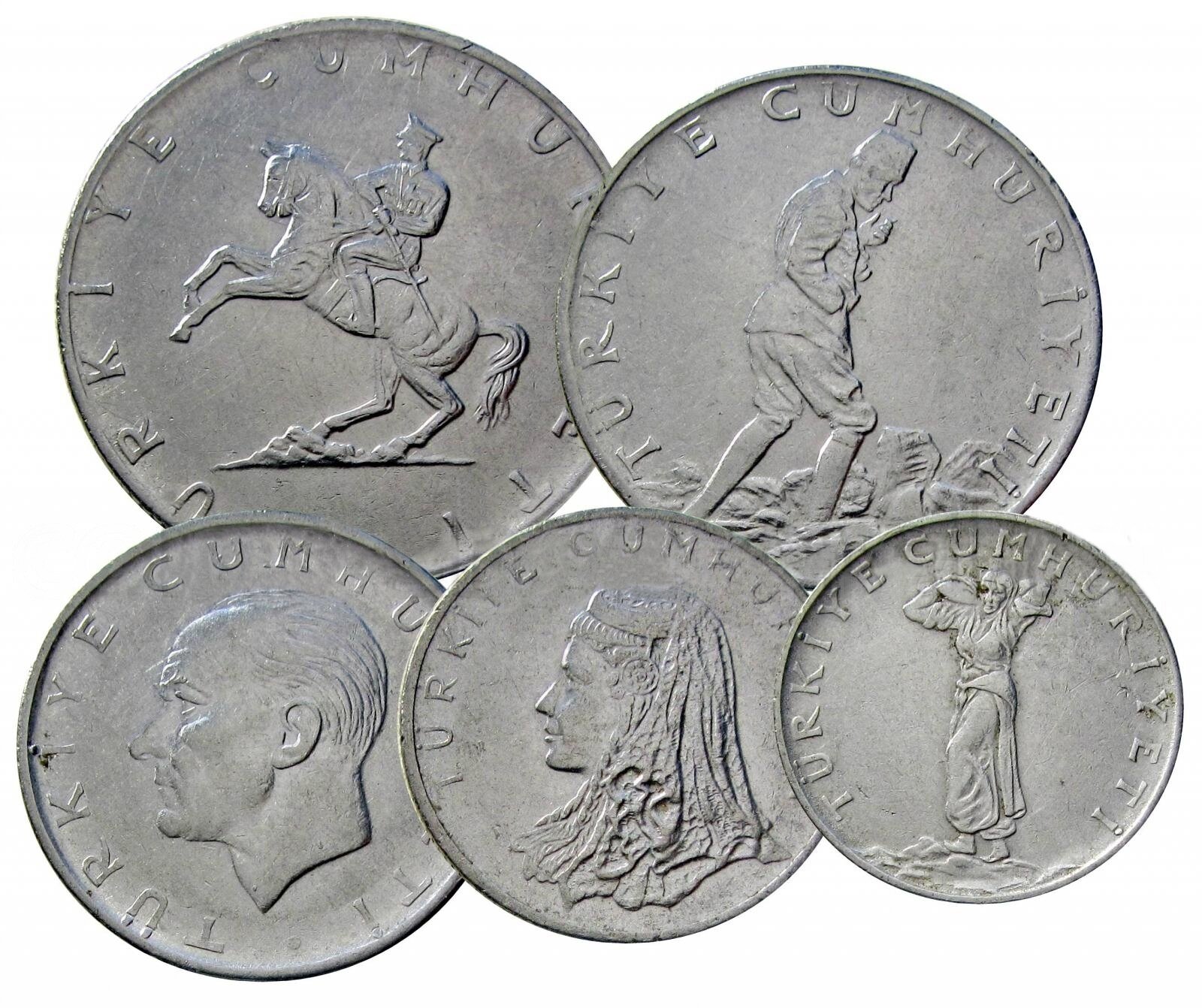 Набор монет 1968-1978 Турция