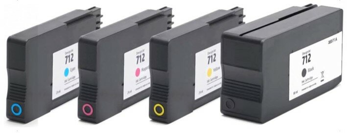 Набор картриджей SP 712 для HP (4 цвета)