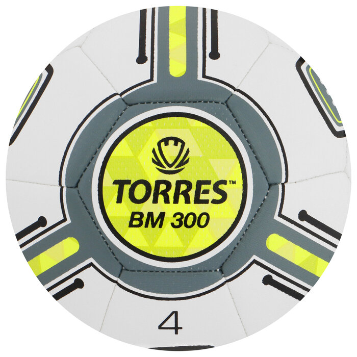 Футбольный мяч TORRES BM 300, F323654, машинная сшивка, 32 панели, р. 4, TPU