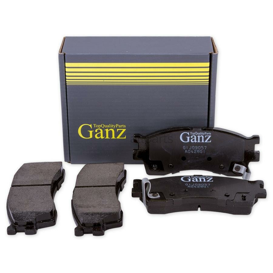 GANZ GIJ09057 Колодки тормозные передние для KIA Spectra /Shuma 2 (01-04)/Rio(Калинин) GANZ GIJ09057
