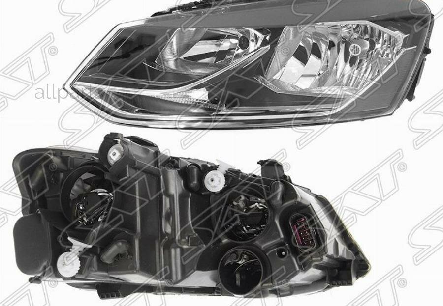SAT ST-441-11K5ML Фара Volkswagen Polo 14-20 (Слева/ С электрокорректором)