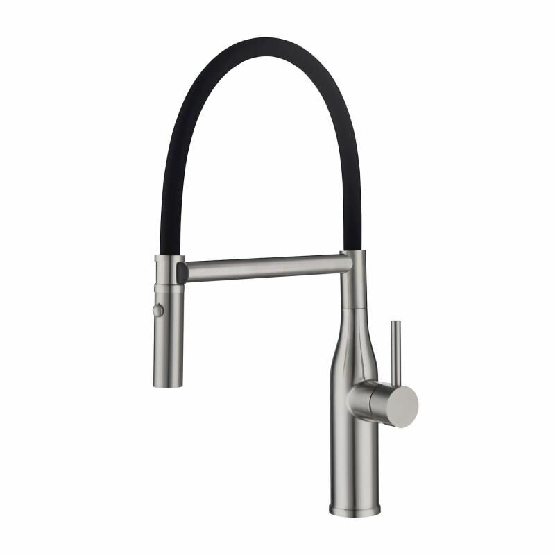 Смеситель для кухонной мойки Gappo G98-25 G4098-25 с гибким изливом, сатин