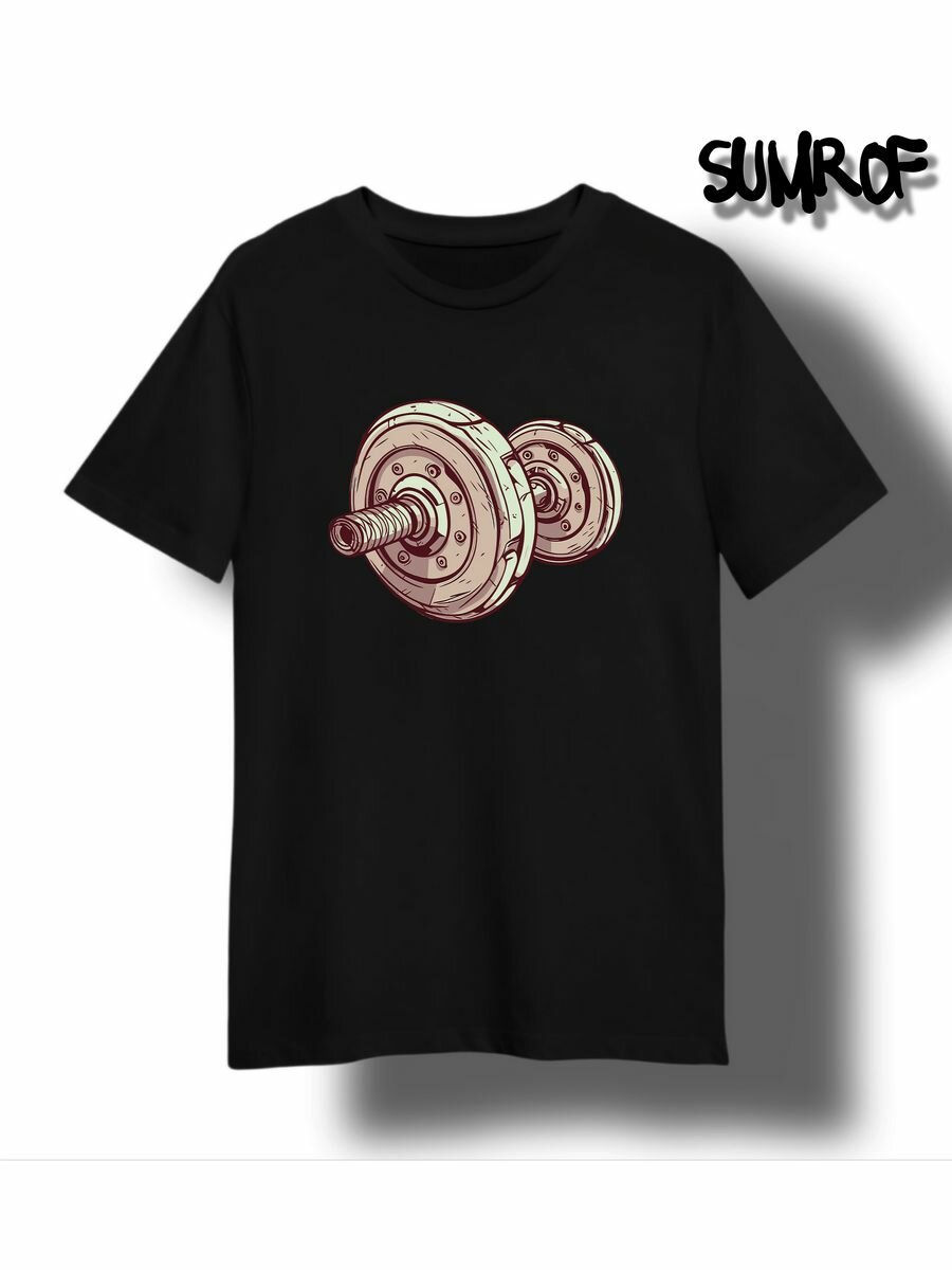 Футболка гантеля тяжелая атлетика