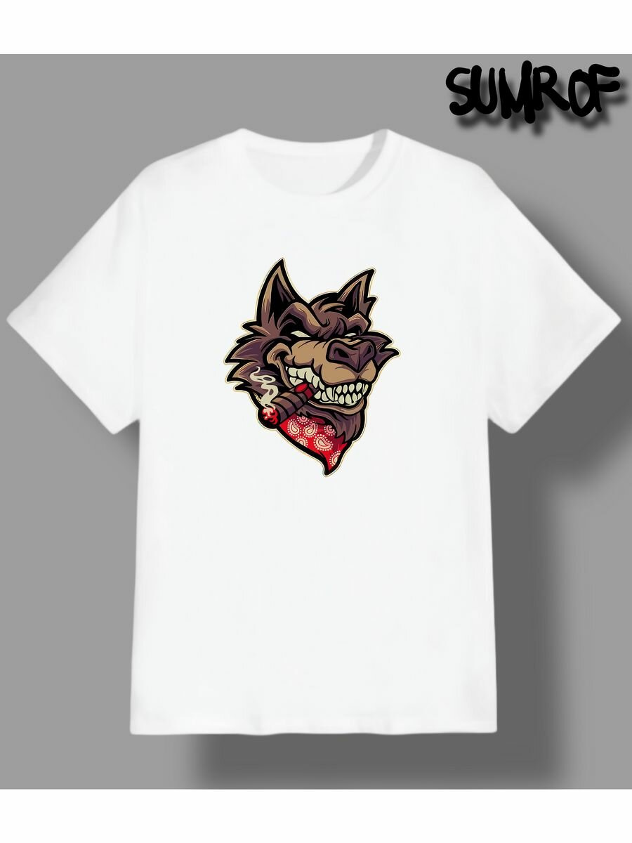 Футболка модный волк wolf