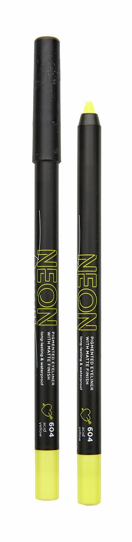 PARISA COSMETICS Карандаш для макияжа глаз Neon, 1 г, 604 Acid Yellow