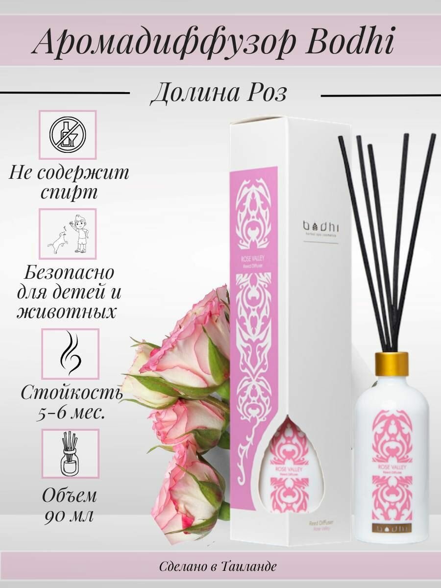 Ароматический диффузор для дома Bodhi Долина Роз 90 мл