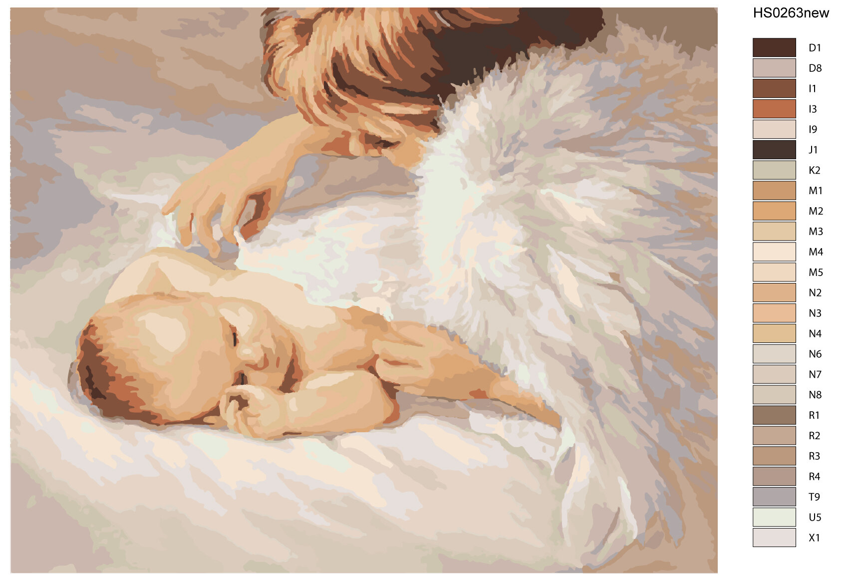 Картина по номерам "Ангел хранитель" HS0263 40x50