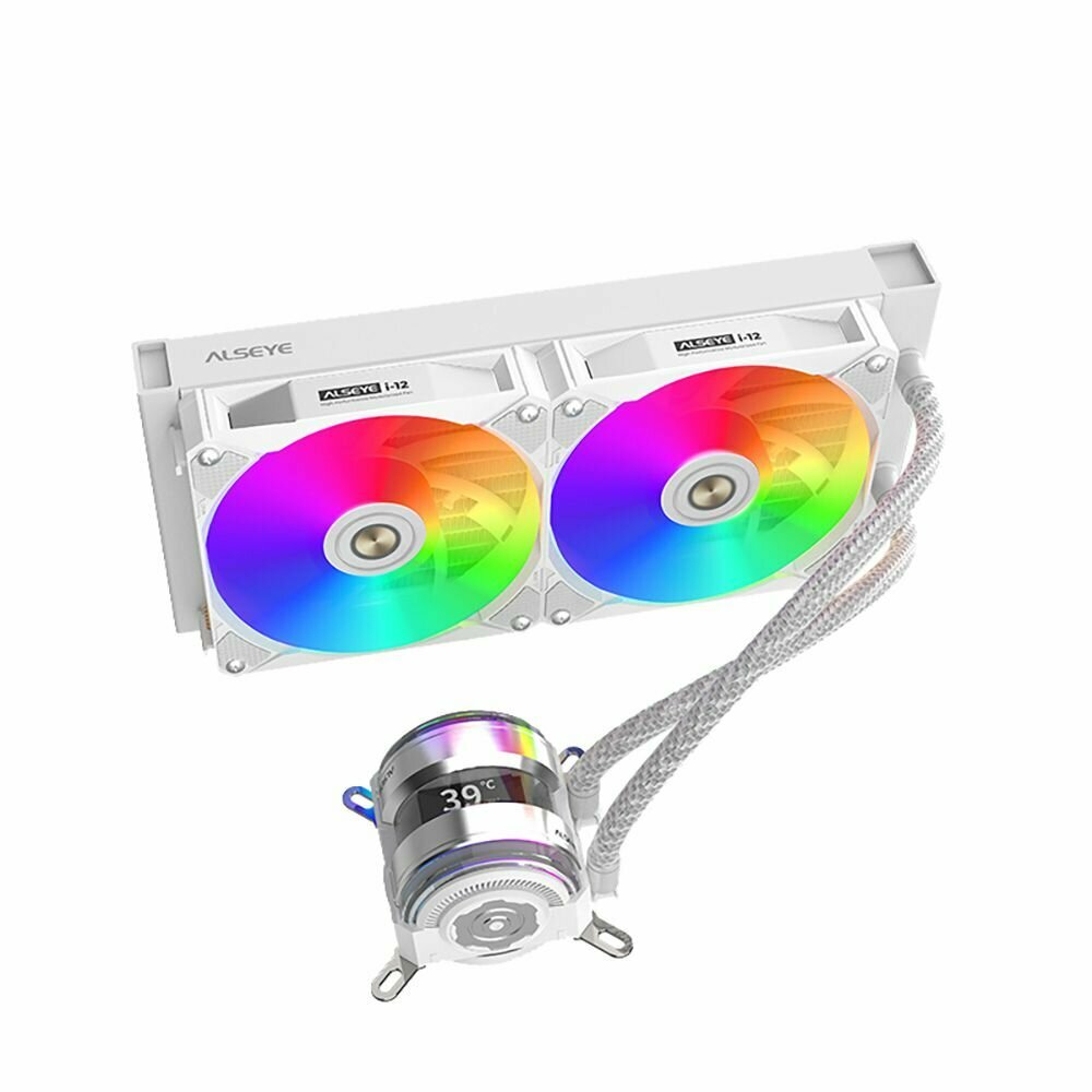 Система жидкостного охлаждения Alseye i240-W, ARGB (Addressable RGB)белый