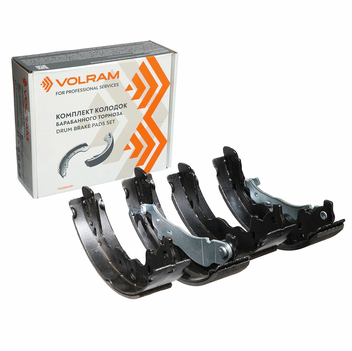 Тормозные колодки VOLRAM для LADA Largus (12-) (без ABS); RENAULT Logan KS (07-); задние, к-т 4 шт.