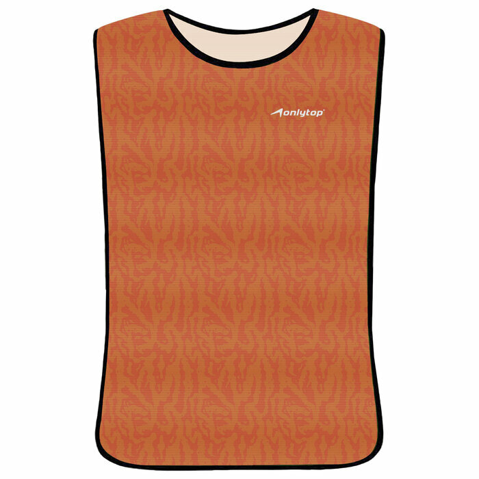 Манишка футбольная детская Print, р-р 36-40, оранжевый 9838683