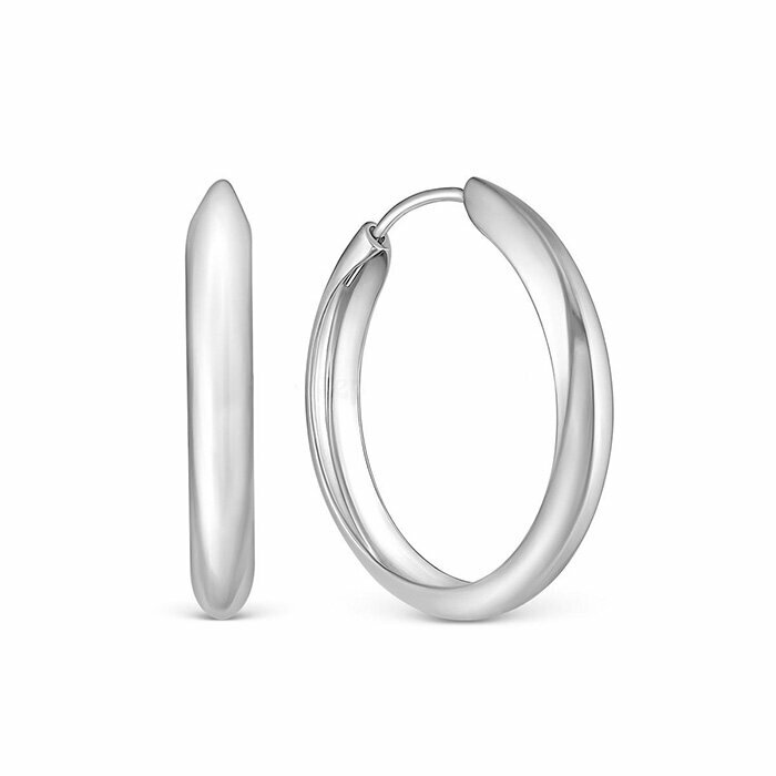 Серьги конго серебро, 925 проба