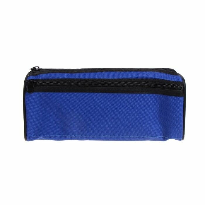 Пенал-косметичка "Классика" на молнии, школьный чехол без наполнения, 2 отделения, органайзер для карандашей и ручек