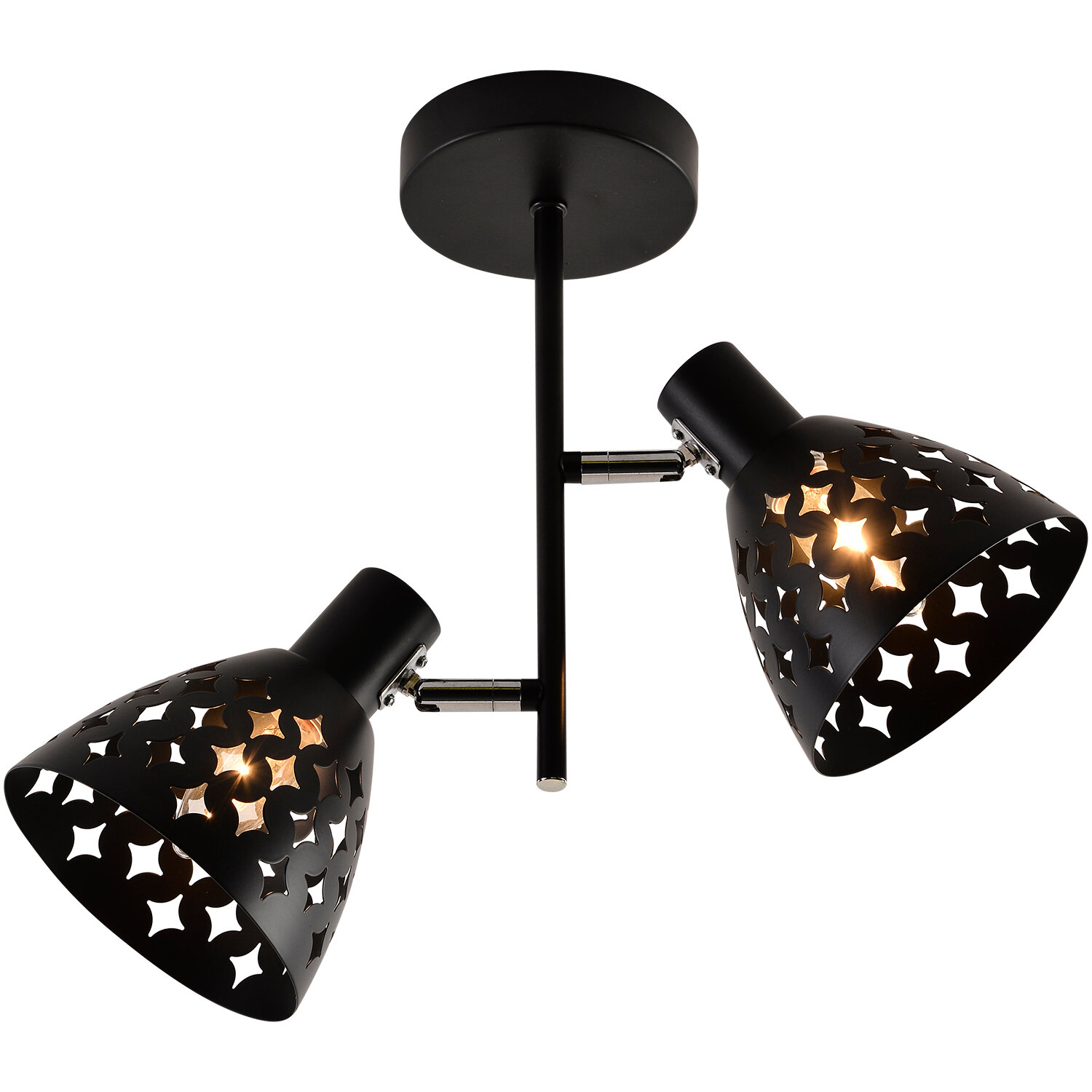 Люстра потолочная, Светильник потолочный Reluce 01554-3.3-02B BK+CR