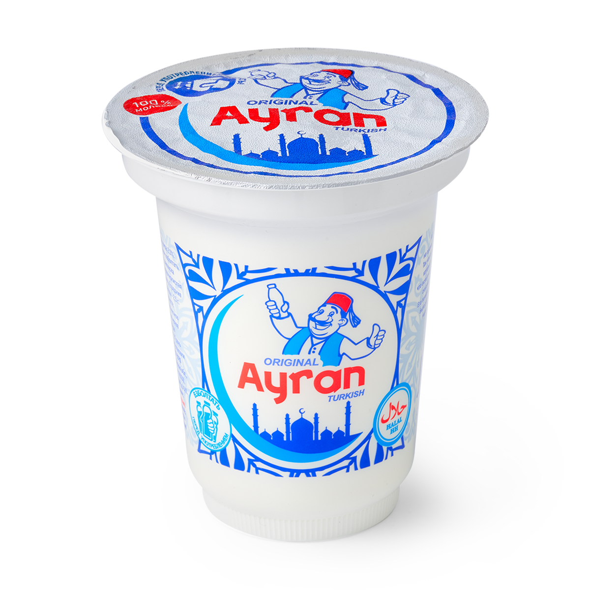 Айран Долина молока, 2%, 270 мл, негазированный, без заменителя молочного жира