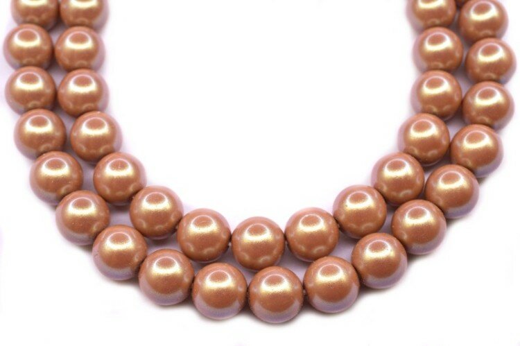 Жемчуг Preciosa Maxima, цвет pearlescent pink, 8мм, 704-040, 10шт