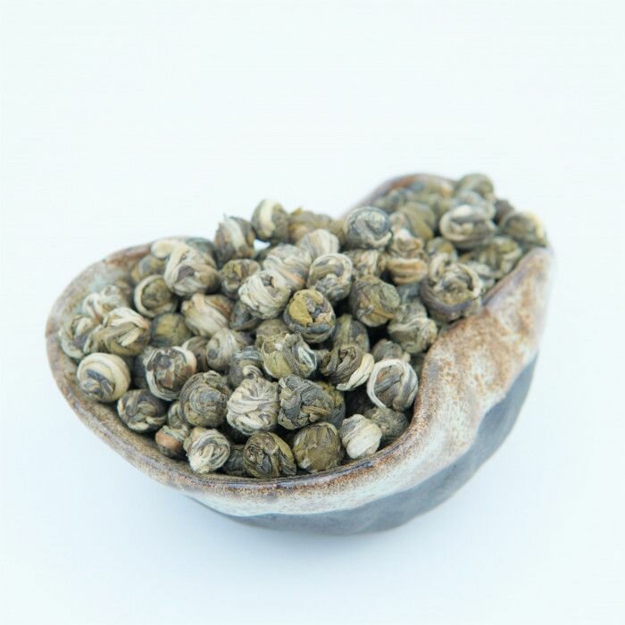 Чай зеленый листовой "Моли Люй Чжу" с Жасмином, Настоящий Китайский чай, премиум, 100 гр