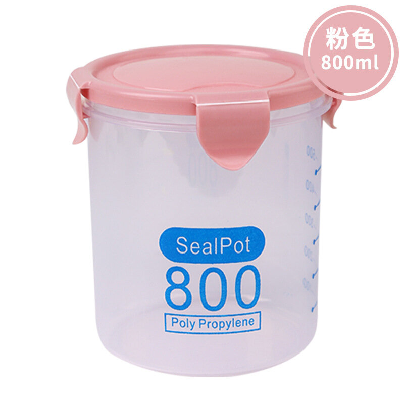 Большой прозрачный пластиковый герметичный контейнер для сухого молока, пищевой контейнер, кухонный ящик для хранения круп, контейнер для хранения.