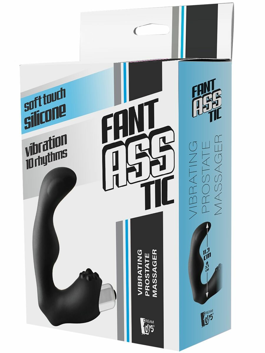 Мужской анатомический вибростимулятор простаты "FANTASSTIC VIBRATING PROSTATE MASSAGER" 10см