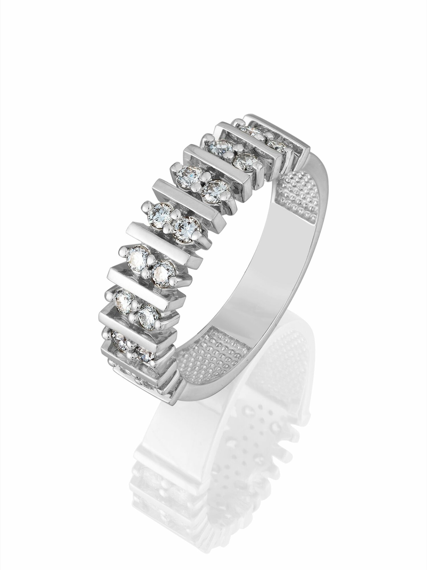 Кольцо помолвочное, белое золото, 585 проба, бриллиант