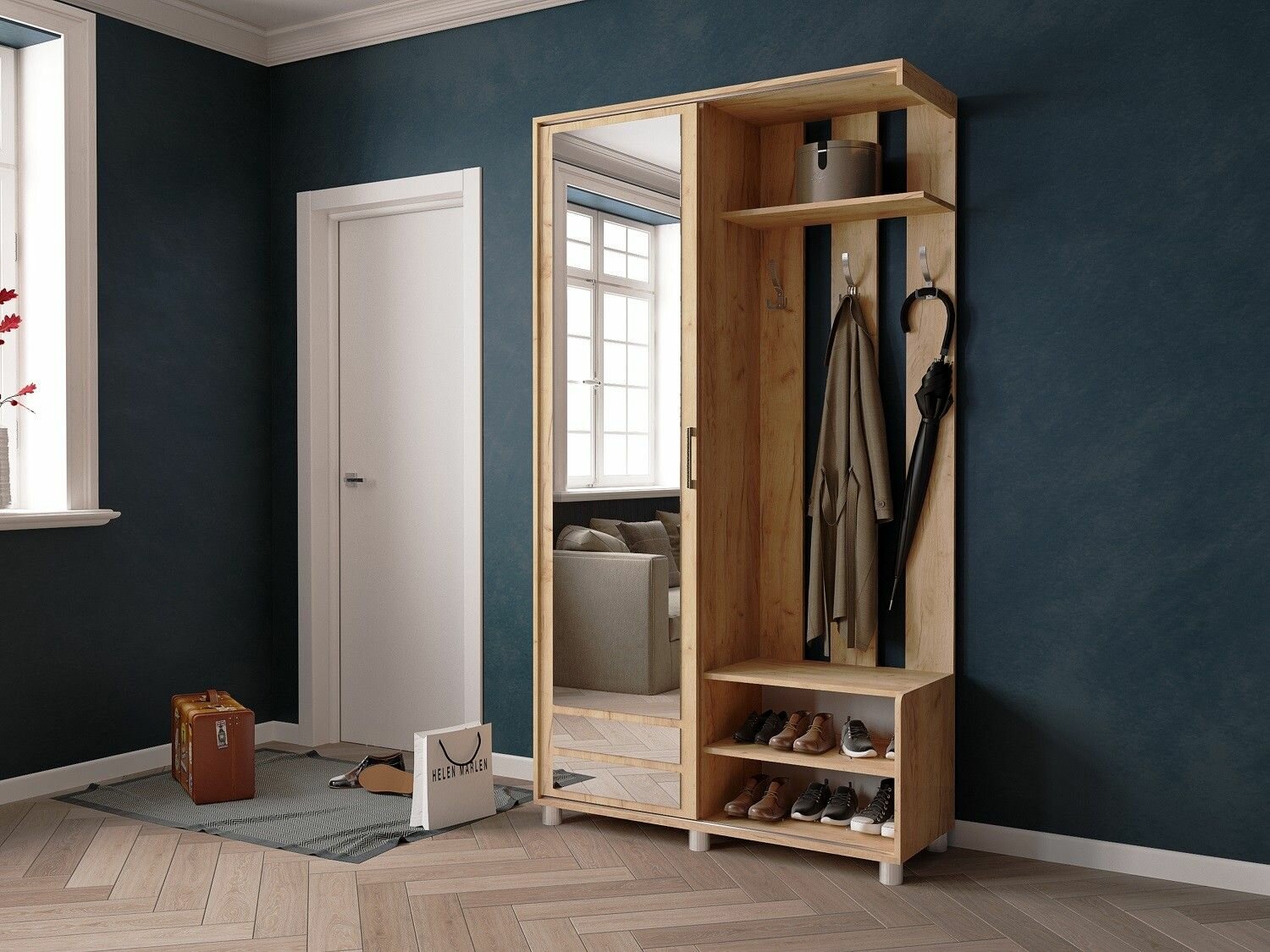 Прихожая Элегант Дуба: Золотая