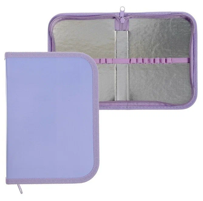 Пенал 1 секция Hatber, 130 х 190 мм, ламинированный картон, NEWtone PASTEL лавандовый