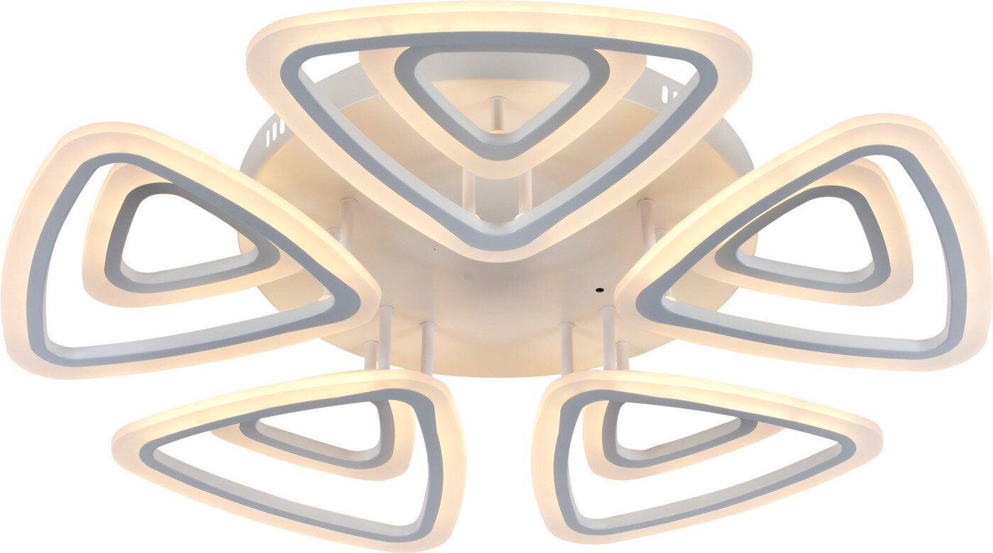 Люстра потолочная светдиодная с пультом, белая, 160Вт, Свет Столицы