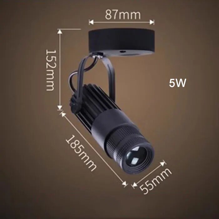 GY светодиодный театральный прожектор black ceiling 5W, 4000K day white