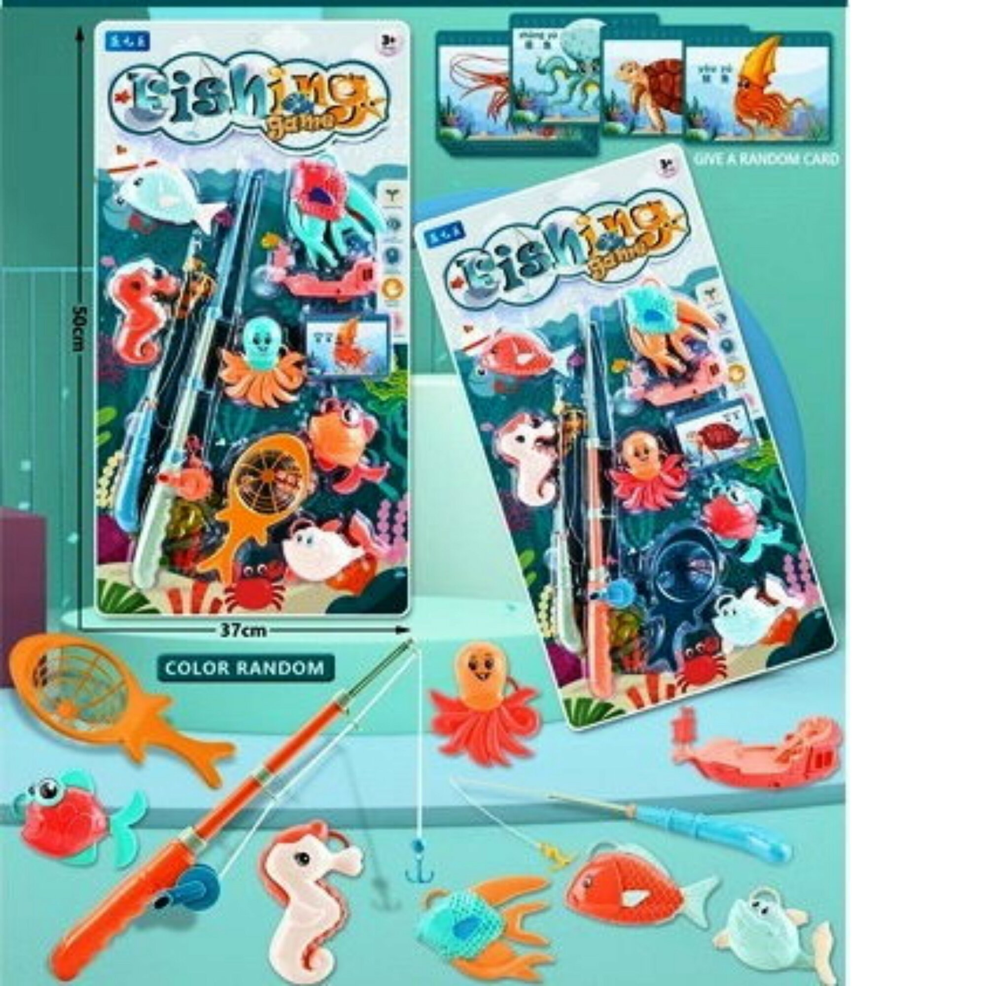 Игра "Рыбалка" с кораблем (10 предметов) в блистере