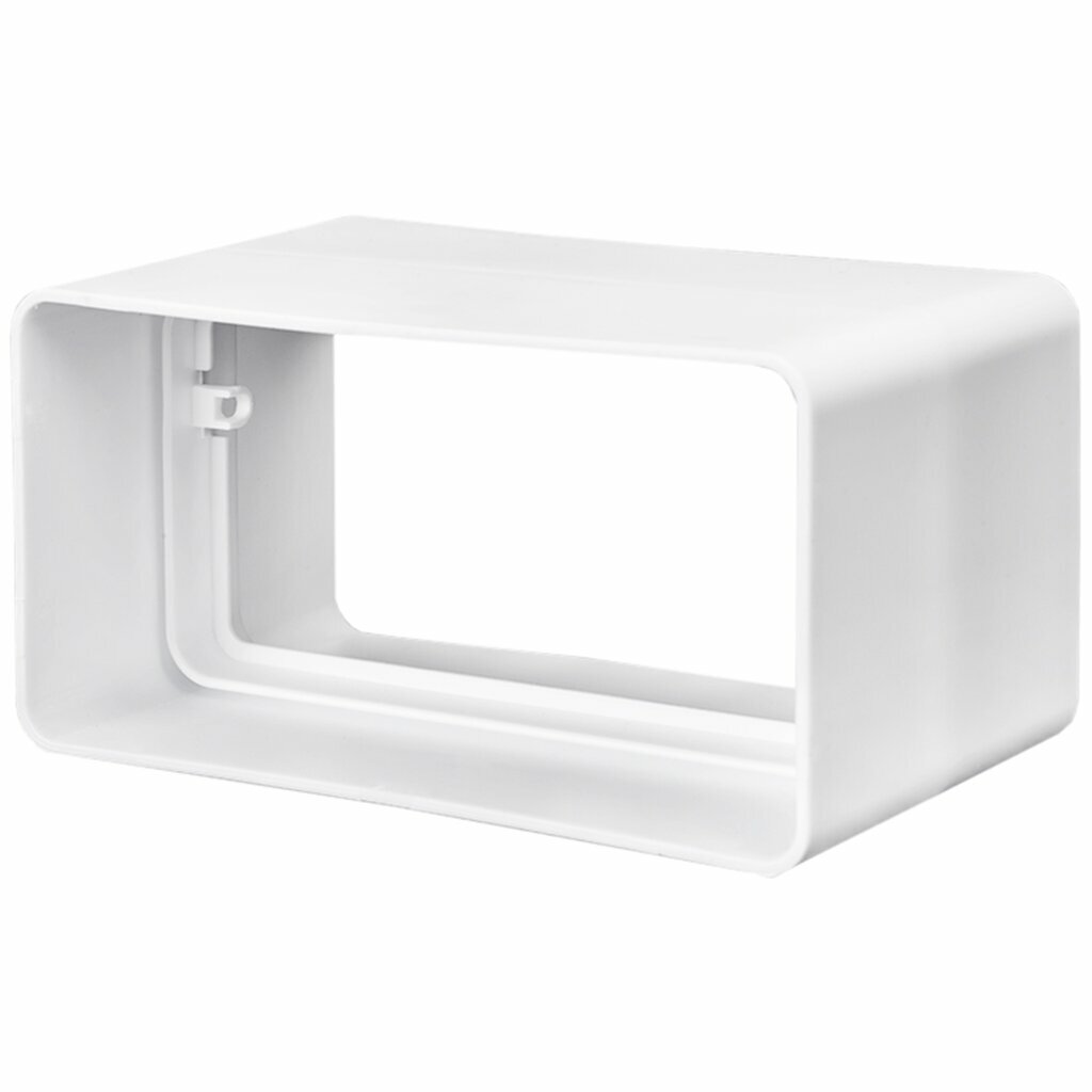 Соединитель вентиляционный пластик, плоский, 55х110 мм, Event, 55110 СКП