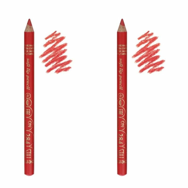 Still Карандаш для губ On Top, №284 Кораллово-оранжевый с перламутром, 4г, 2шт