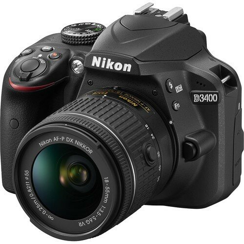 Фотоаппарат Nikon D3400 Kit 18-55mm f/3.5-5.6 VR AF-P, черный