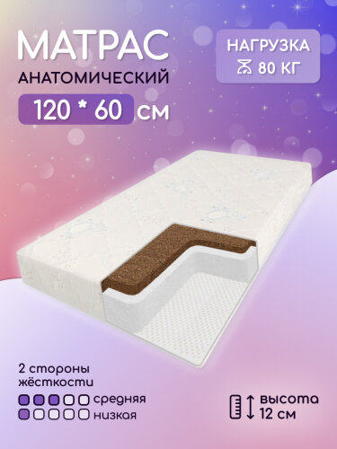 Матрас Капризун Холкон Baby Luxe 120х60х8 см