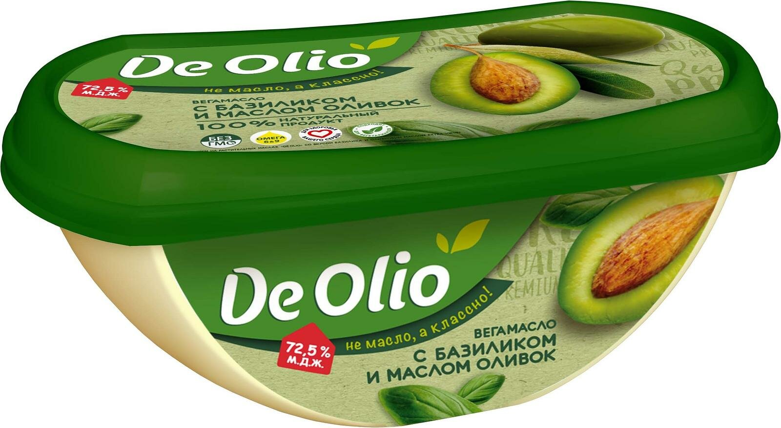 Крем De Olio с базиликом и маслом оливок 220г