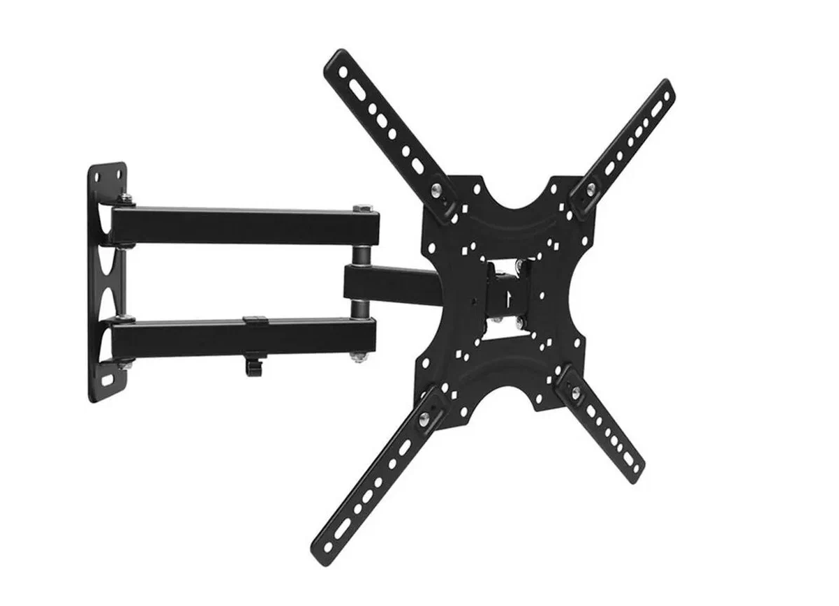 Кронштейн для телевизора KALOC X4, наклонно-поворотный, диагональ 32"-55", чёрный