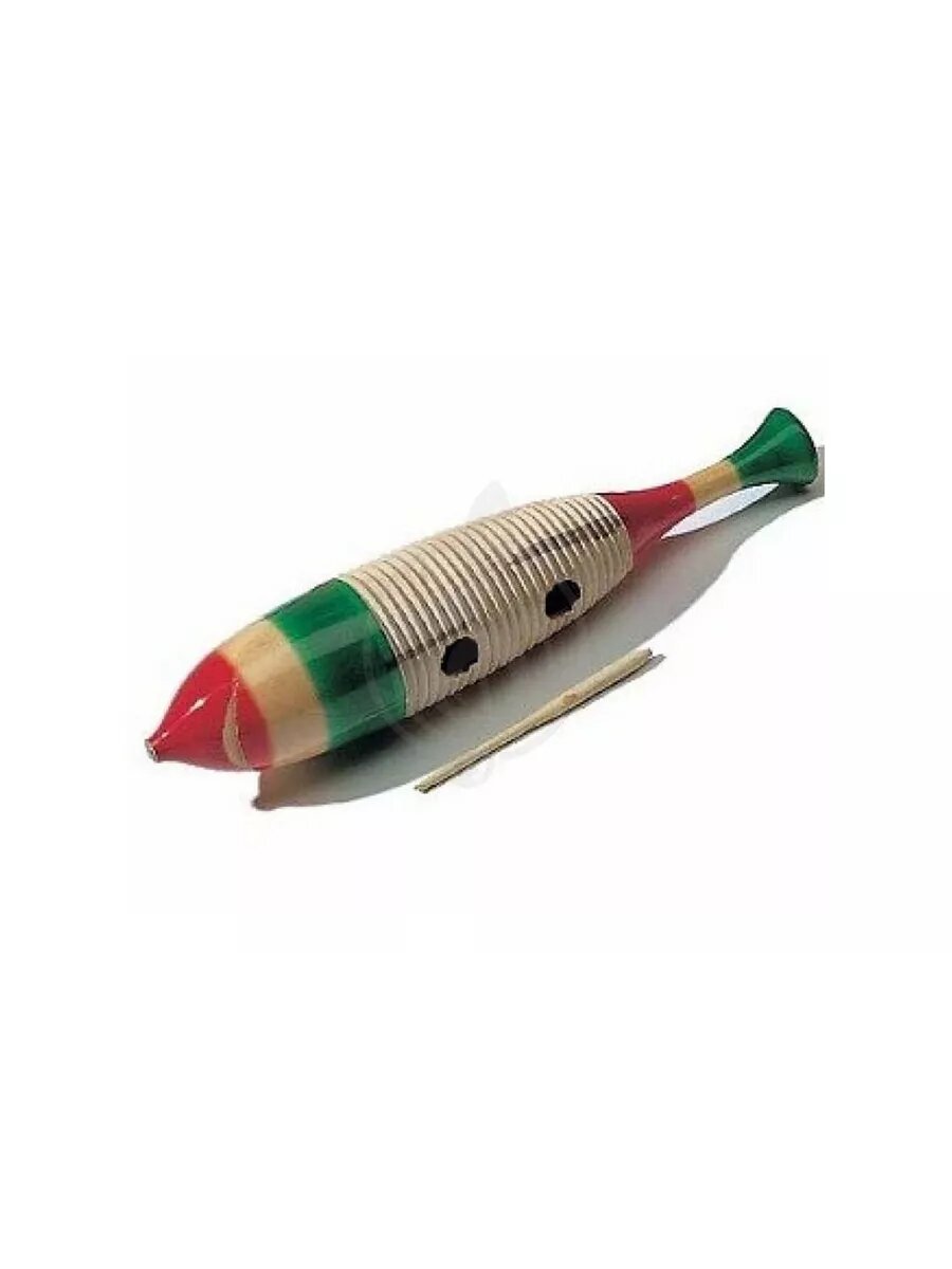 Гуиро DP-160 вуд - блок в форме рыбы, палочка в комплекте