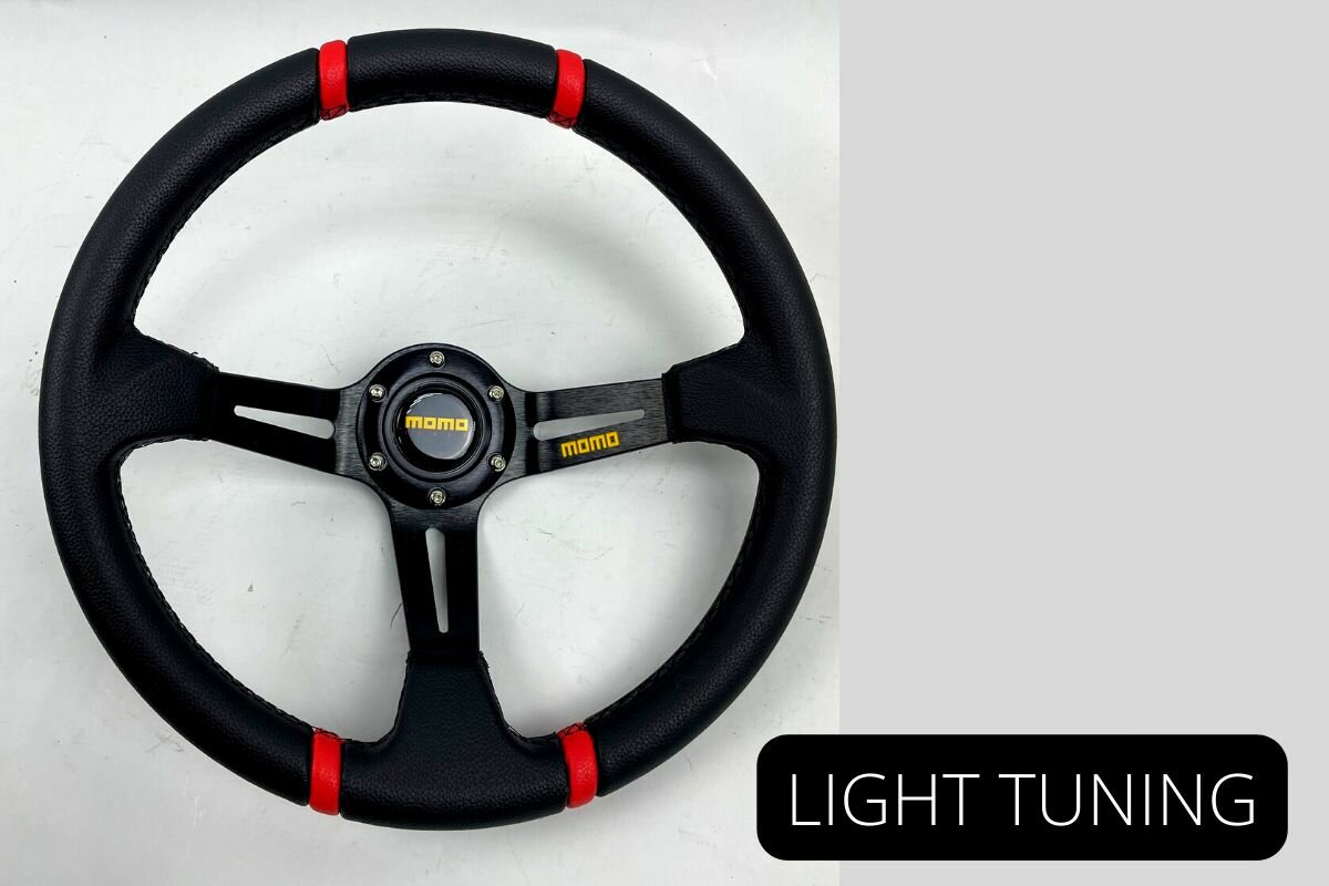 Руль 'MOMO' с вылетом (Красный)