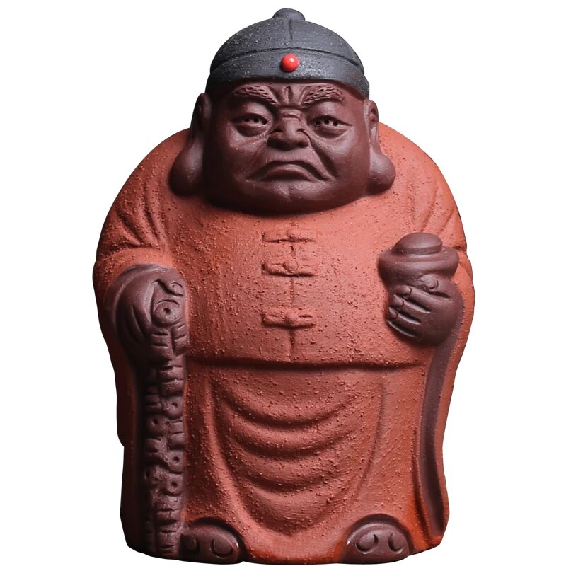 Глиняные фигурки домашних животных для чайной церемонии, «Бог богатства», аксессуары для украшения стола, исинское украшение для монахов