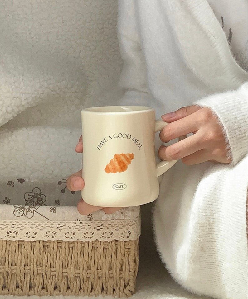 Кружка "Круассан", корейский стиль