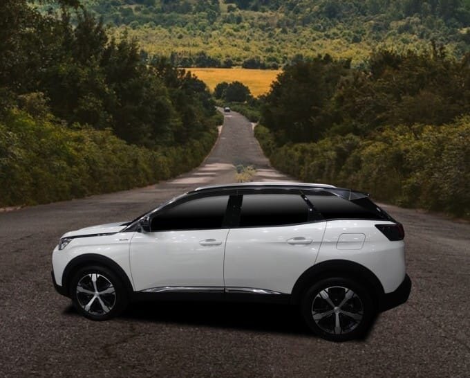 Peugeot 4008 2017 дефлекторы черные 6 шт Auto Clover Ю. Корея