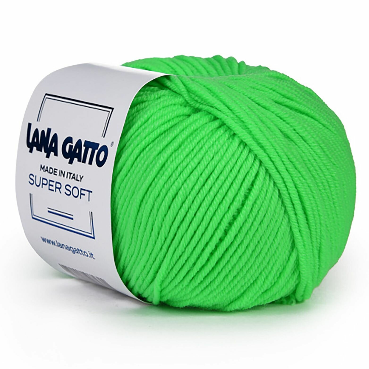 2 Мотка, Lana Gatto SUPER SOFT, 100% Чистая экстратонкая мериносовая шерсть / 50 гр. - 125 м, Цвет 14474