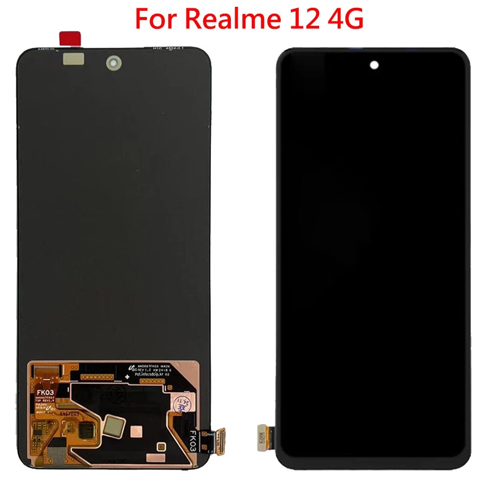 Оригинальный AMOLED для Realme 12 4G/12 +/12 PRO/13 +/12 PRO + ЖК-экран, дигитайзер в сборе, замена для Realme 12 Plus, ЖК-дисплей For Realme 12 4G