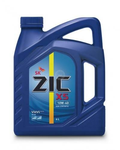 Масло моторное zic 10w-40 x5 п/синт 6л новое Zic 172622