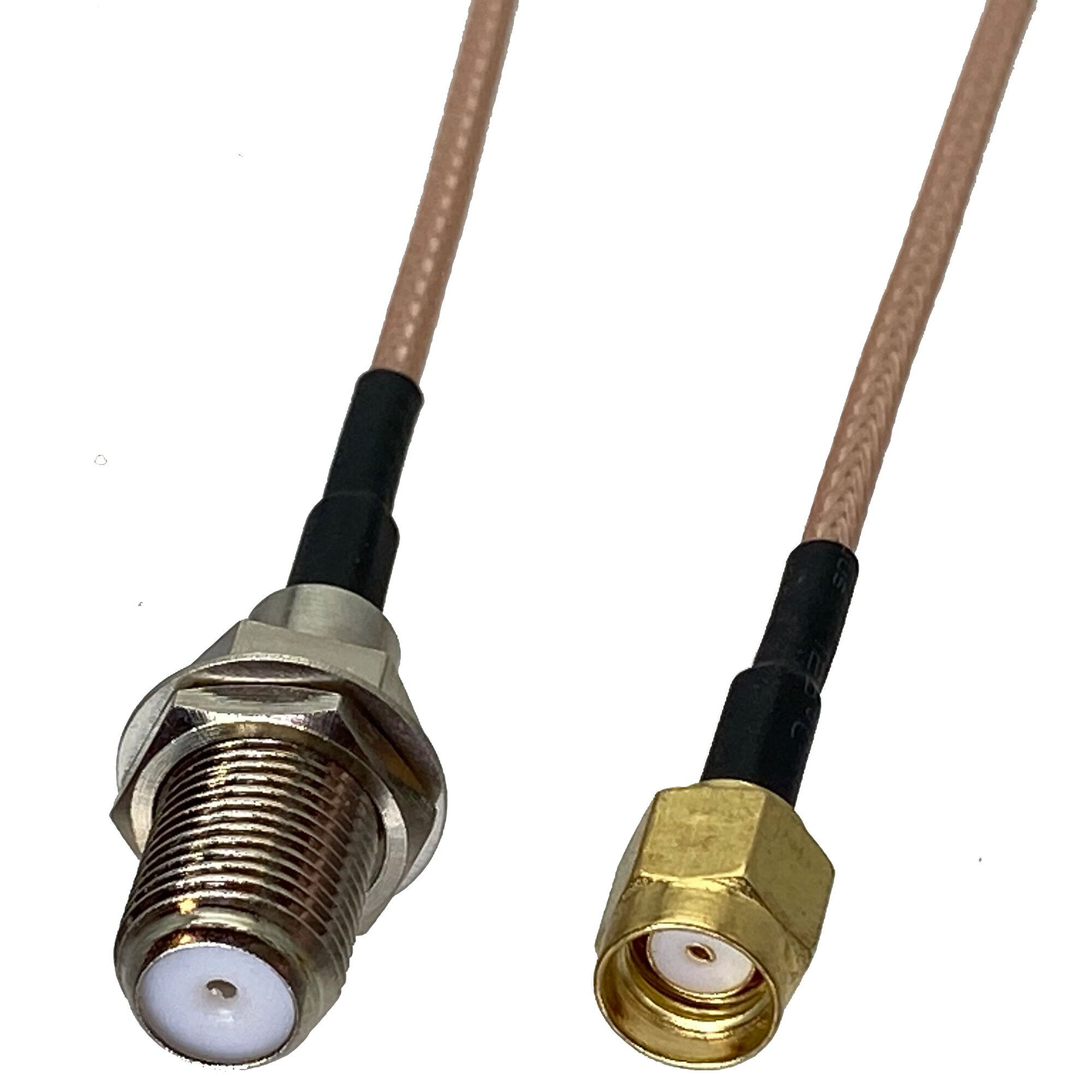 Коаксиальный переходник F-SMA RP SMA CRC9 TS9 4inch(10CM), F F to RP SMA M