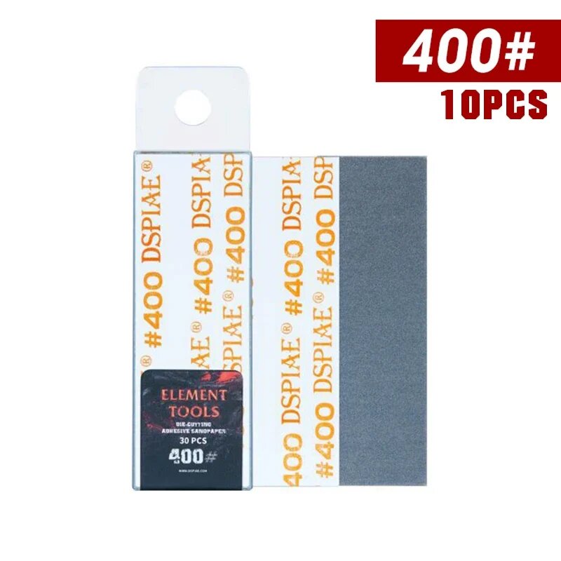 Шлифовальная бумага DSPIAE 400# 75x25 мм (10 шт)