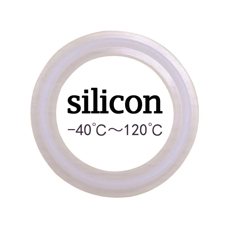 Три зажимные прокладки из силикона, EPDM, PTFE, FKM silicon, 38mm-50.5mm, 2 Pcs
