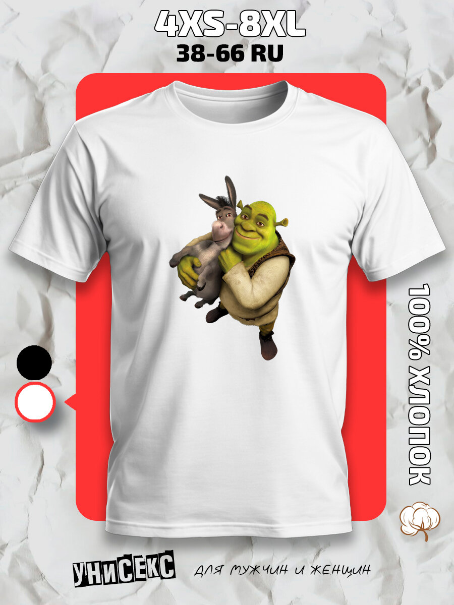 Футболка с принтом со Шреком
