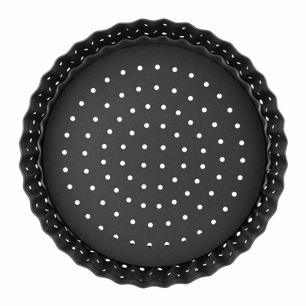 Бытовая утолщенная антипригарная форма для пиццы из углеродистой стали, противень для выпечки, кухонные инструменты для выпечки (S (5 дюймов))